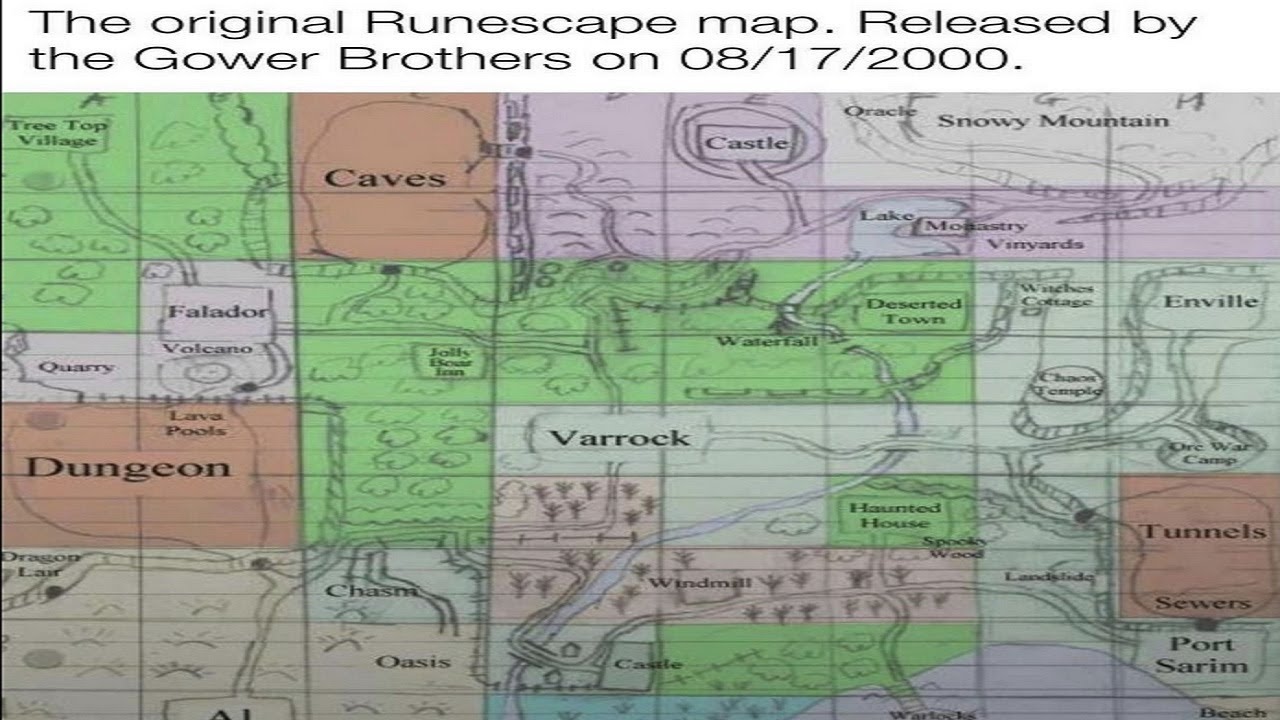 Original RuneScape Map 1999-2000 - YouTube