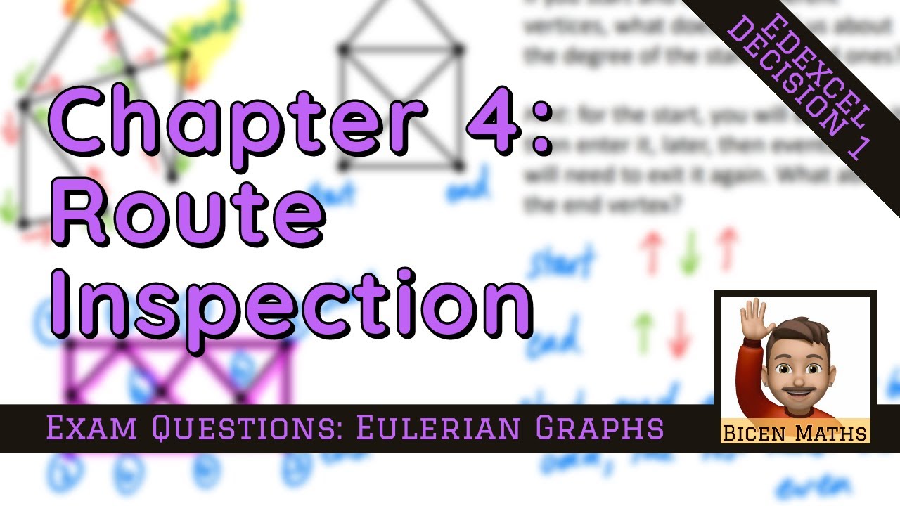 Route Inspection 2 • Exam Questions: Eulerian Graphs • D1 Exam Qs • 💻 ...