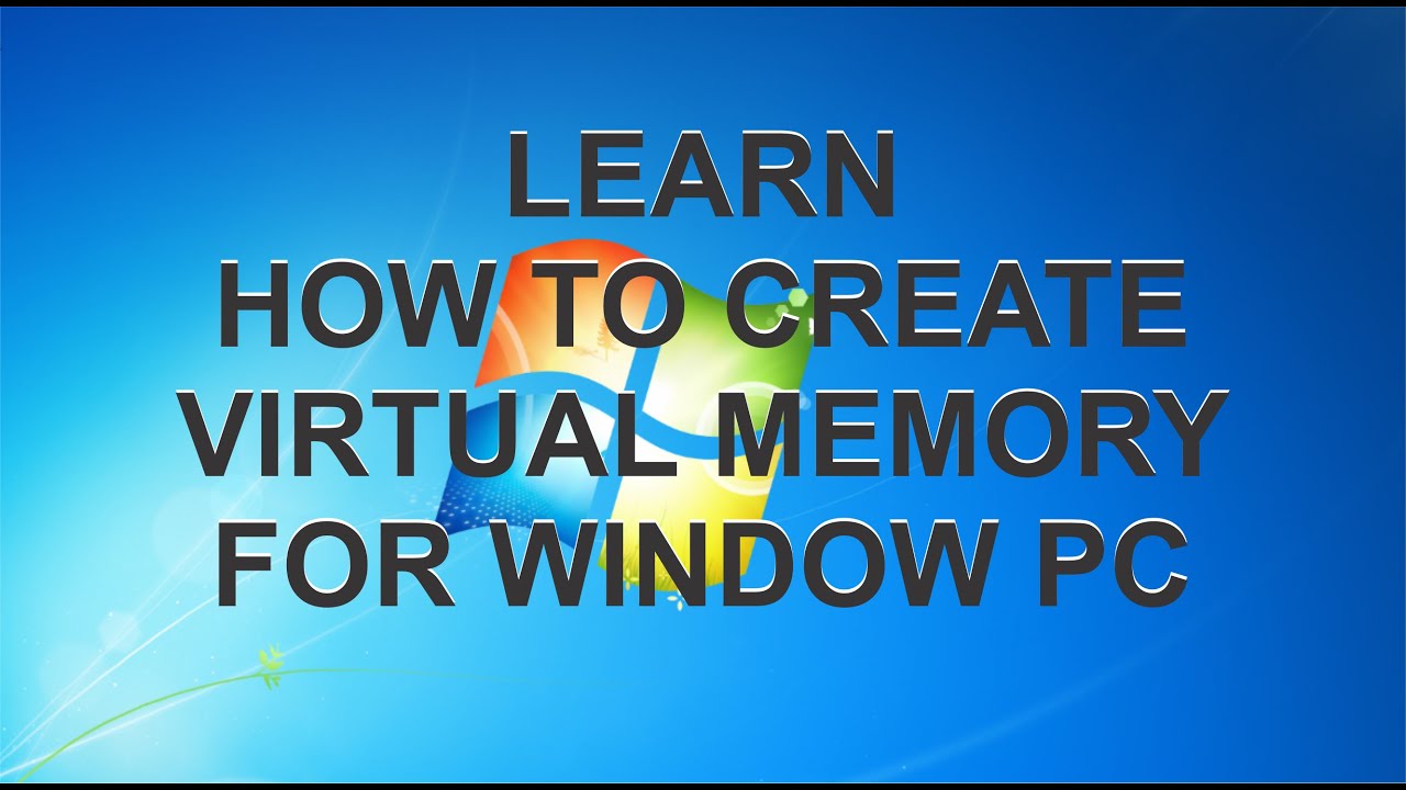 How to creating free virtual RAM on windows pc from hardisk - YouTube