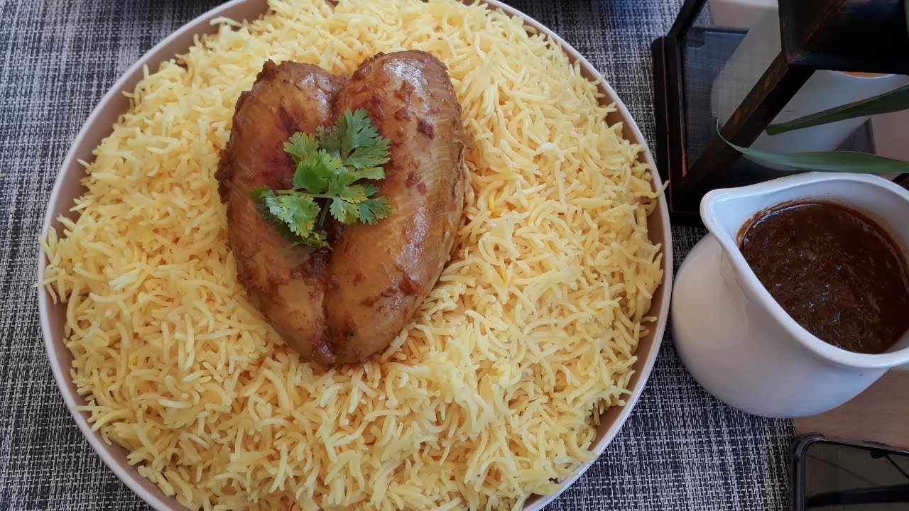 Saffron Chicken Rice Recipe. - YouTube