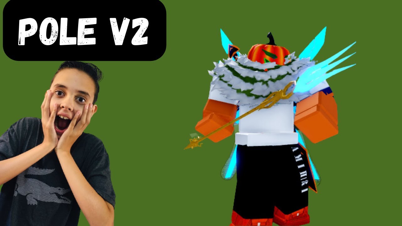 FINALMENTE PEGUEI O POLE V2 NO BLOX FRUITS - YouTube