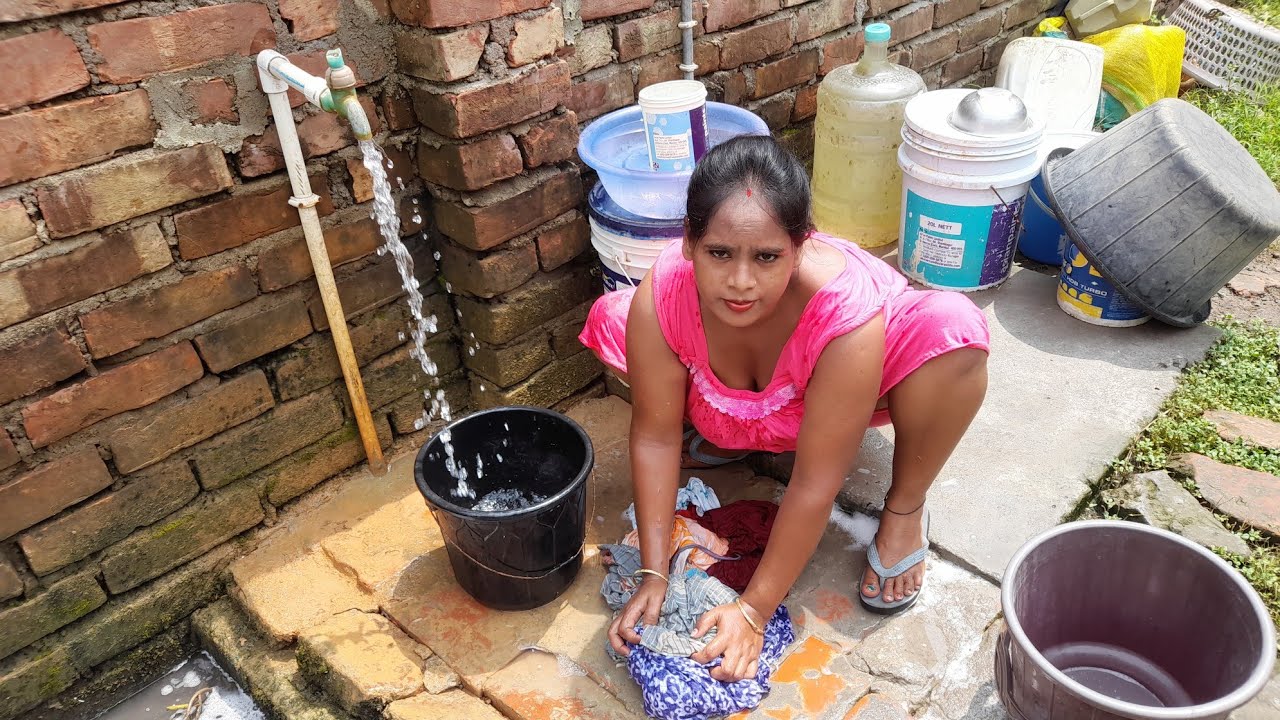 #Desi Cleaning & Washing In Hand || Bengali Cleaning Vlog || Nighty ...