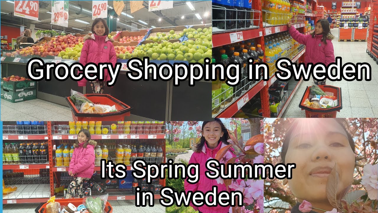 Grocery Shopping in Sweden/ Spring Summer Season in Sweden... - YouTube