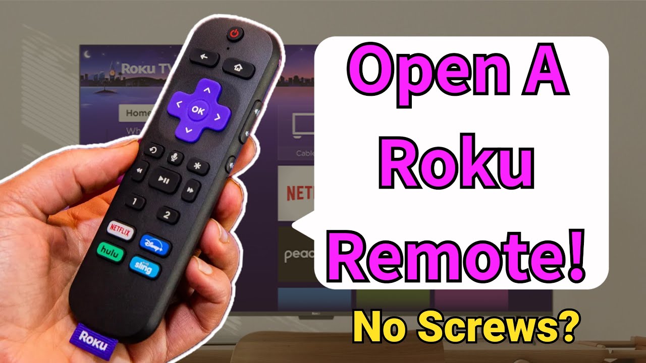 EASY- How to Open A Roku Remote Without Screws - YouTube