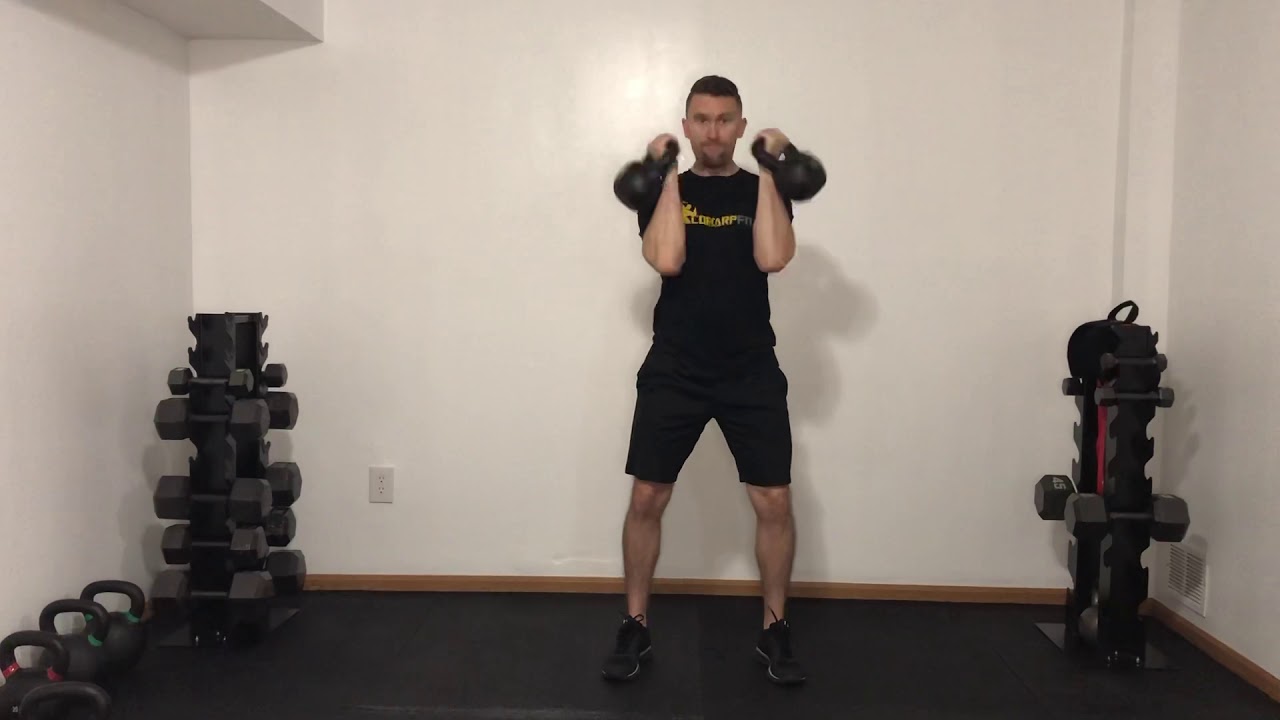 KB - Double Arm Clean & Press - YouTube