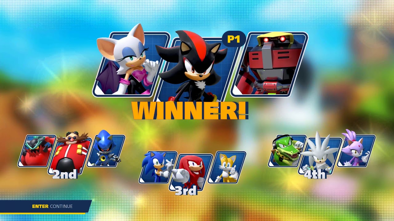 Team Sonic Racing all speed type characters - YouTube