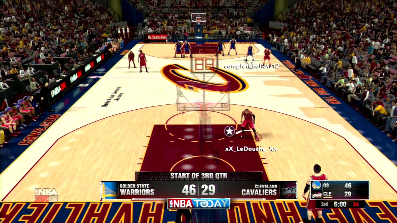 NBA 2K15 LeDouche Online Cavaliers vs Warriors comeback down 17 PS3 ...