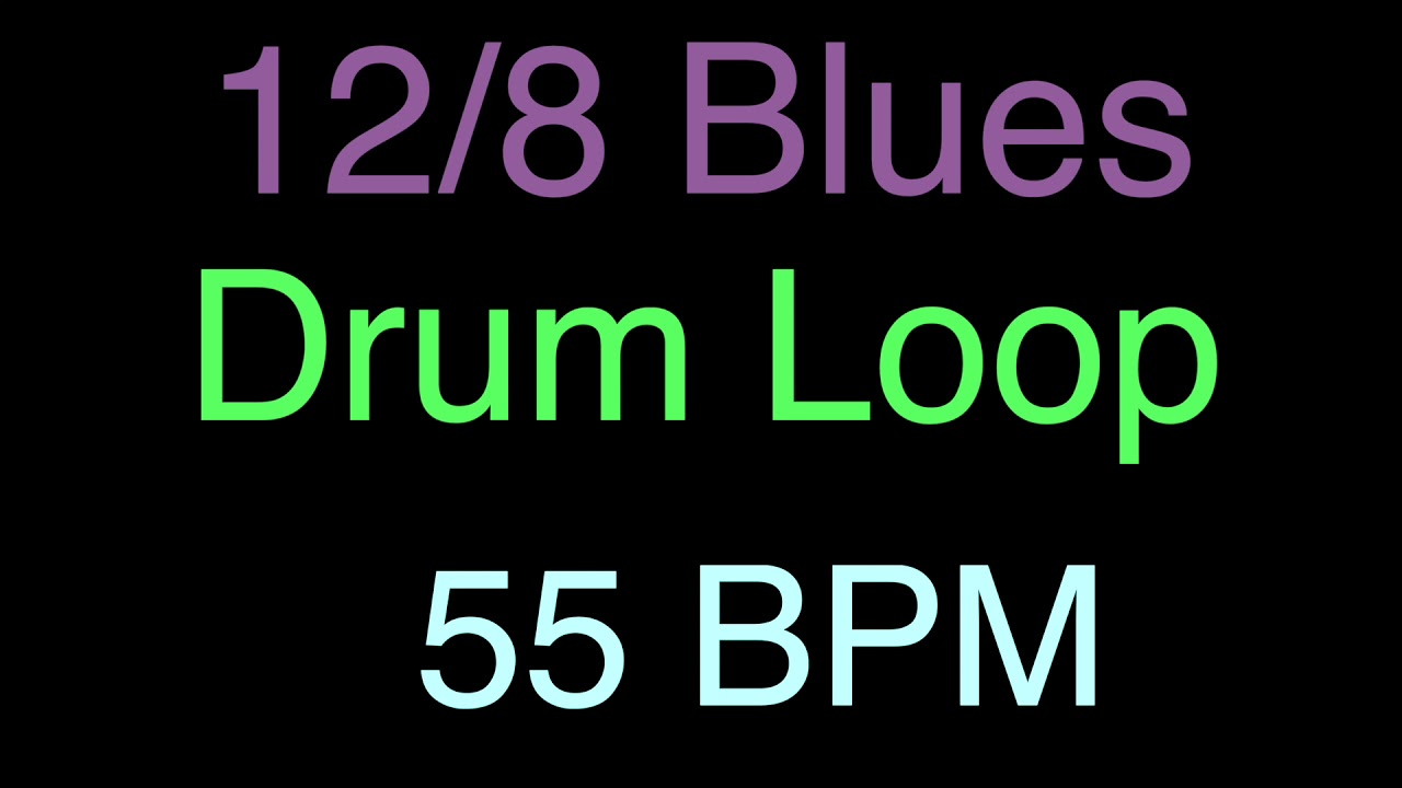 55 BPM - 12/8 slow Drum loop - YouTube