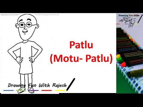 How To Draw Patlu From Motu-Patlu -Easy Steps To Draw Patlu - YouTube