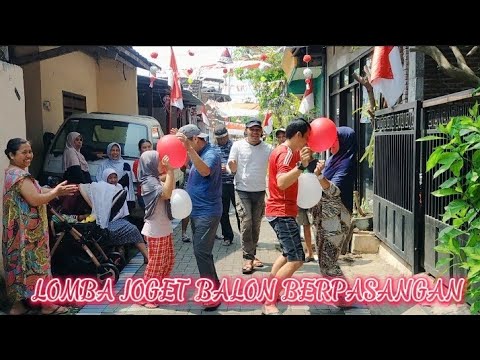 LOMBA JOGET BALON BERPASANGAN SAMPAI JATUH TERBENTUR // GOYANG BALON ...