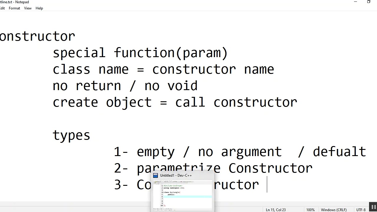 04 Empty Constructor Youtube