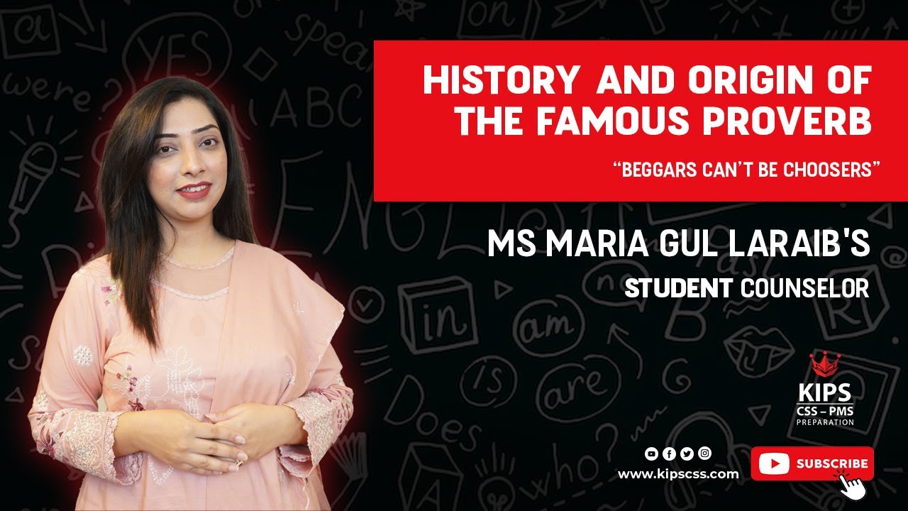 Proverb: Beggars cant be Choosers - YouTube