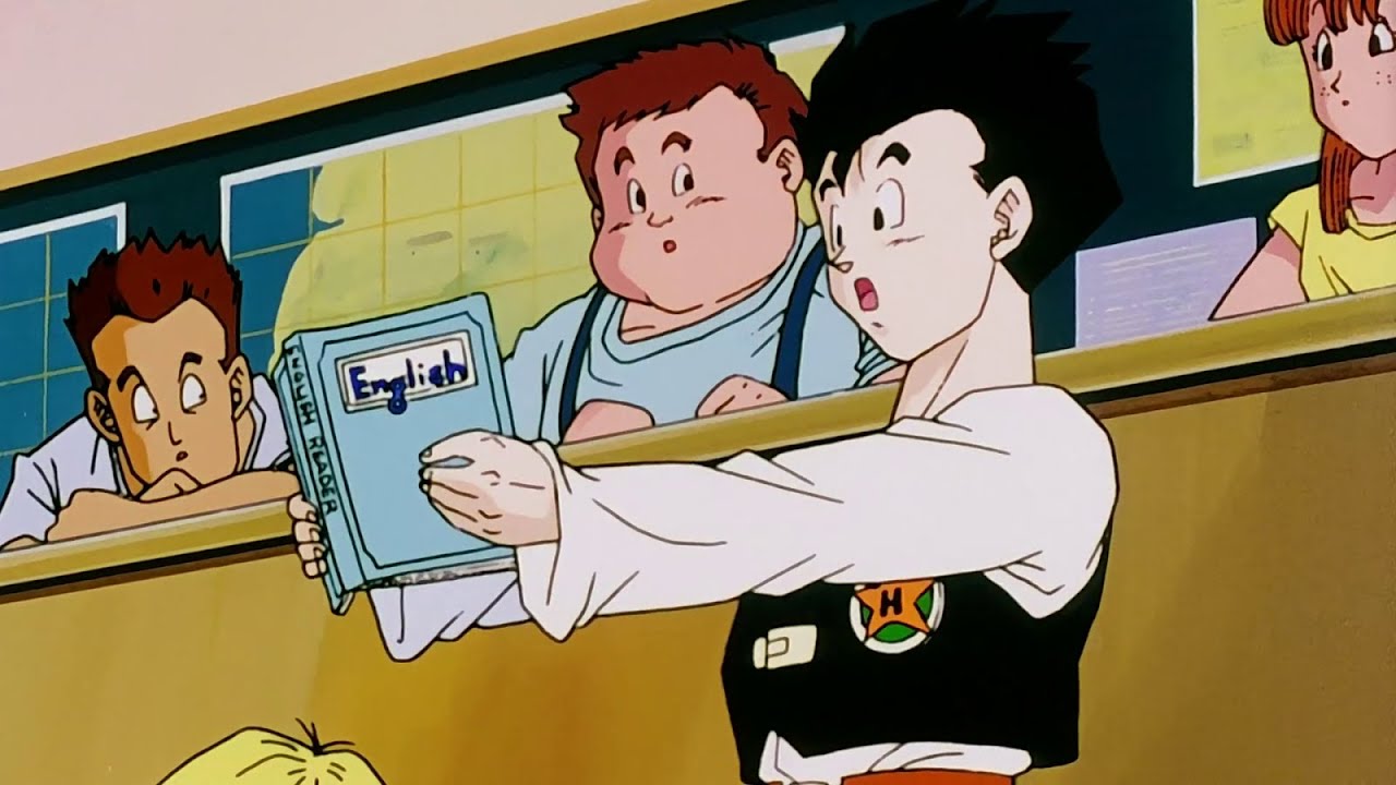 Primer día de Gohan en la Preparatoria| DBZ HD Audio Latino - YouTube
