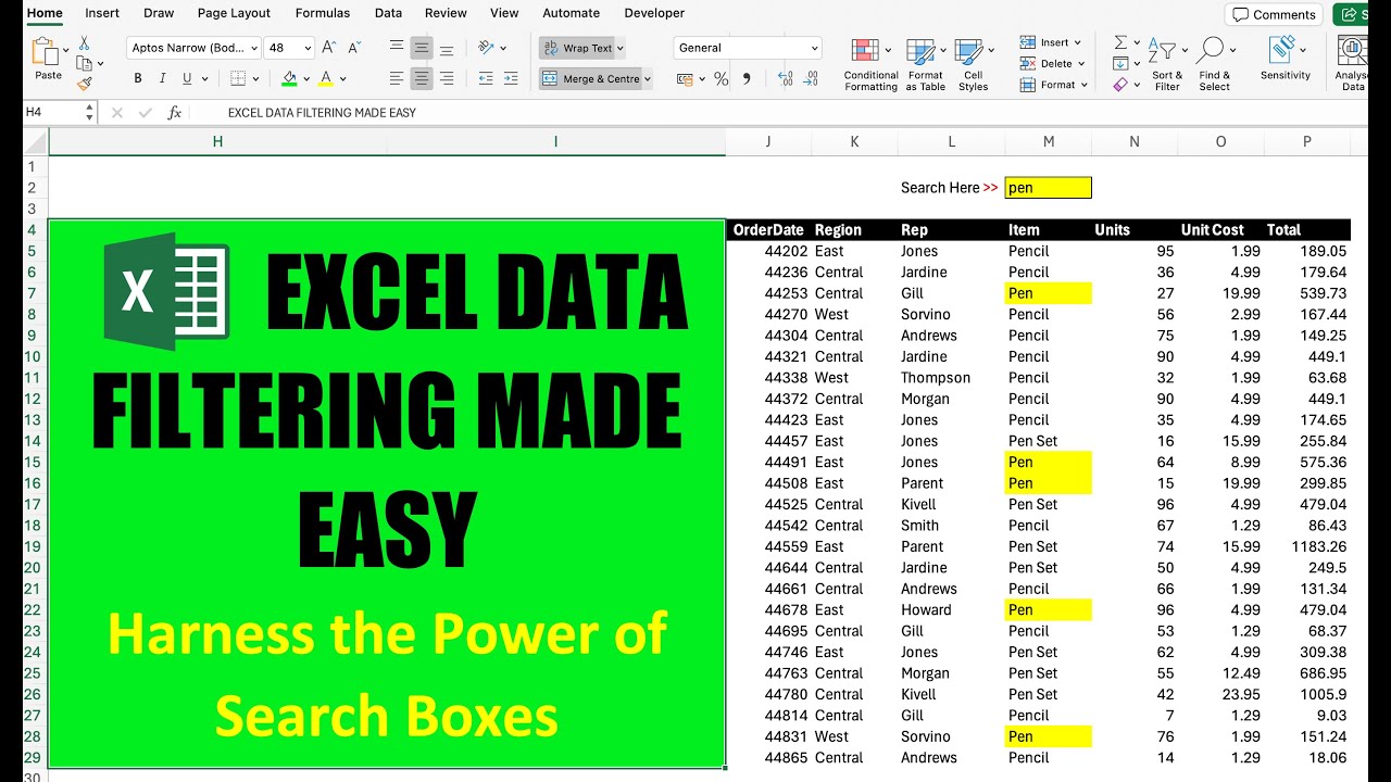 Excel Search Box Hack: Lightning-Fast Data Lookup for Supervisors! - YouTube
