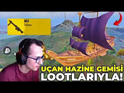 UÇAN HAZİNE GEMİSİ LOOTLARIYLA WIN ALMAK! (MG3 ÇIKTI) PUBG MOBILE