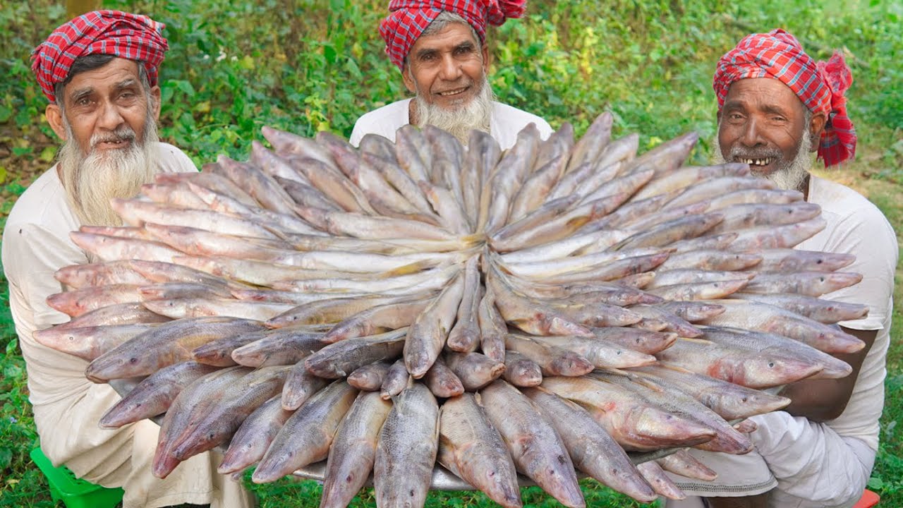 Tank Goby Fish Recipe of Grandpa - Sea Bele Fish Cutting & Cooking for ...