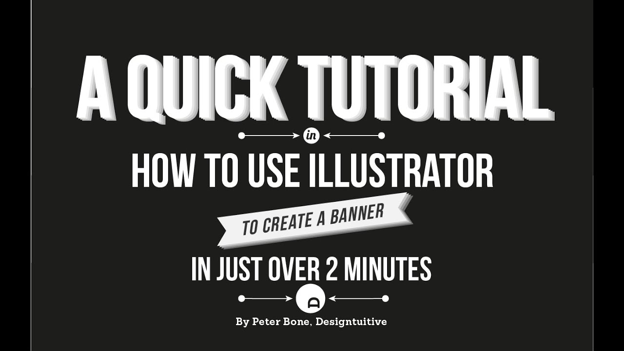 How to create a banner using Adobe Illustrator - YouTube