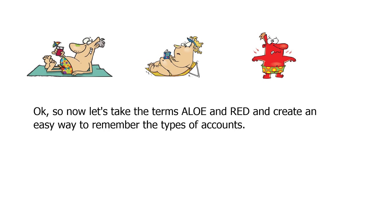 Major Types Of Accounts-ALOE-RED-Acronym - YouTube