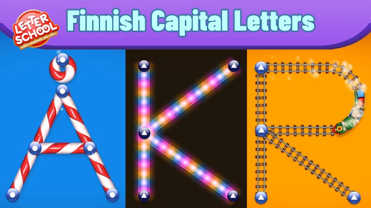 LetterSchool – Learn to Write Finnish Letters for Kids - YouTube