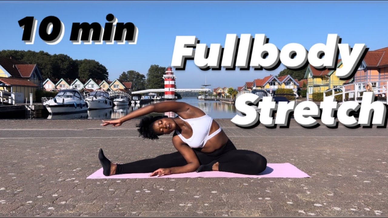 10 MIN FULLBODY STRETCH I After Work(out) Stretch I less stress I ...