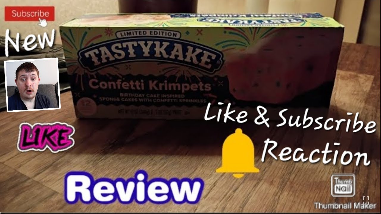 [Reaction] My Snack Review on The Tastykake Confetti Krispets Birthday ...
