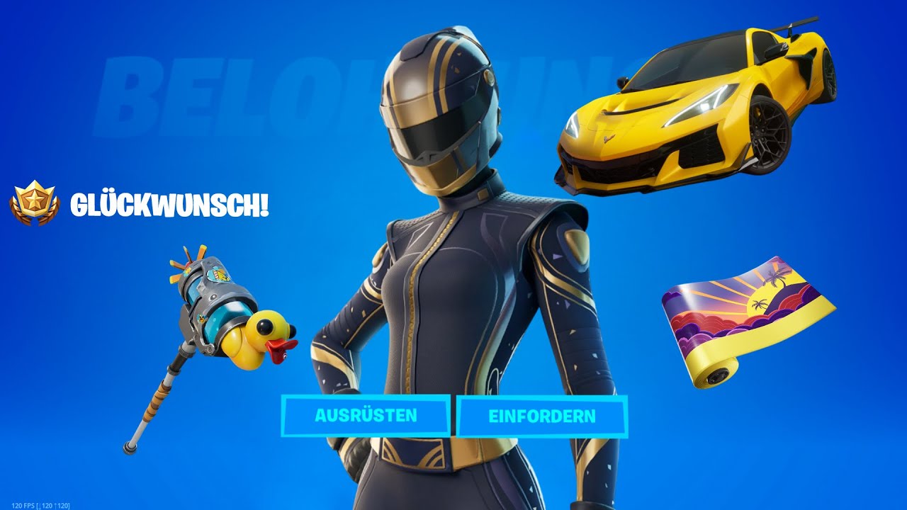 Gratis Skin, Auto & vieles mehr in Fortnite für alle - YouTube