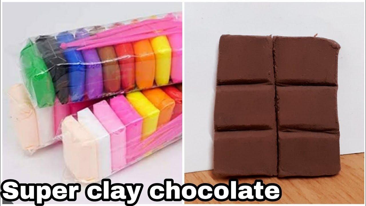 super clay chocolate | diy miniature food using air dry clay | polymer ...