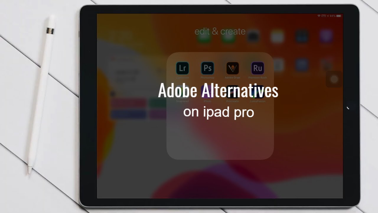 Adobe Alternatives on iPad Pro: 1 - YouTube