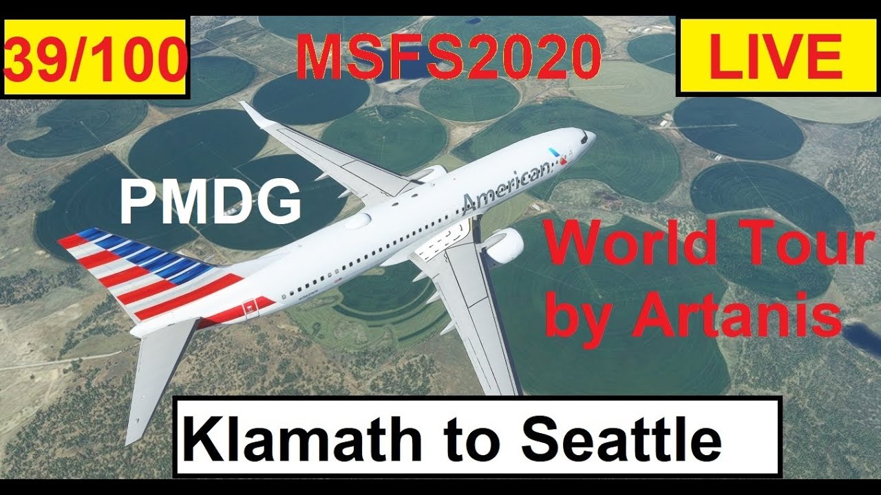 39/100 Klamath to Seattle KLMT-KBFI Microsoft Flight Simulator 2022 ...