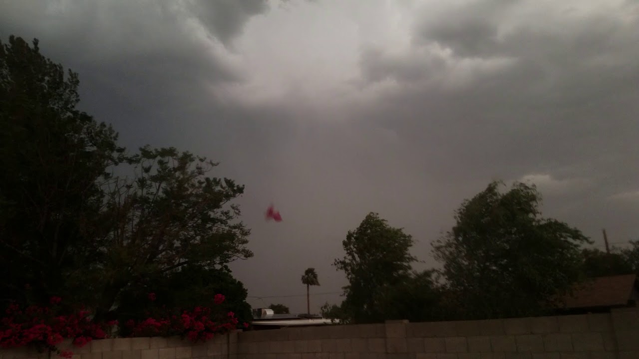 SEVERE THUNDERSTORM WITH 70+ MPH WINDS IN PHOENIX ARIZONA JULY 30 PART ...