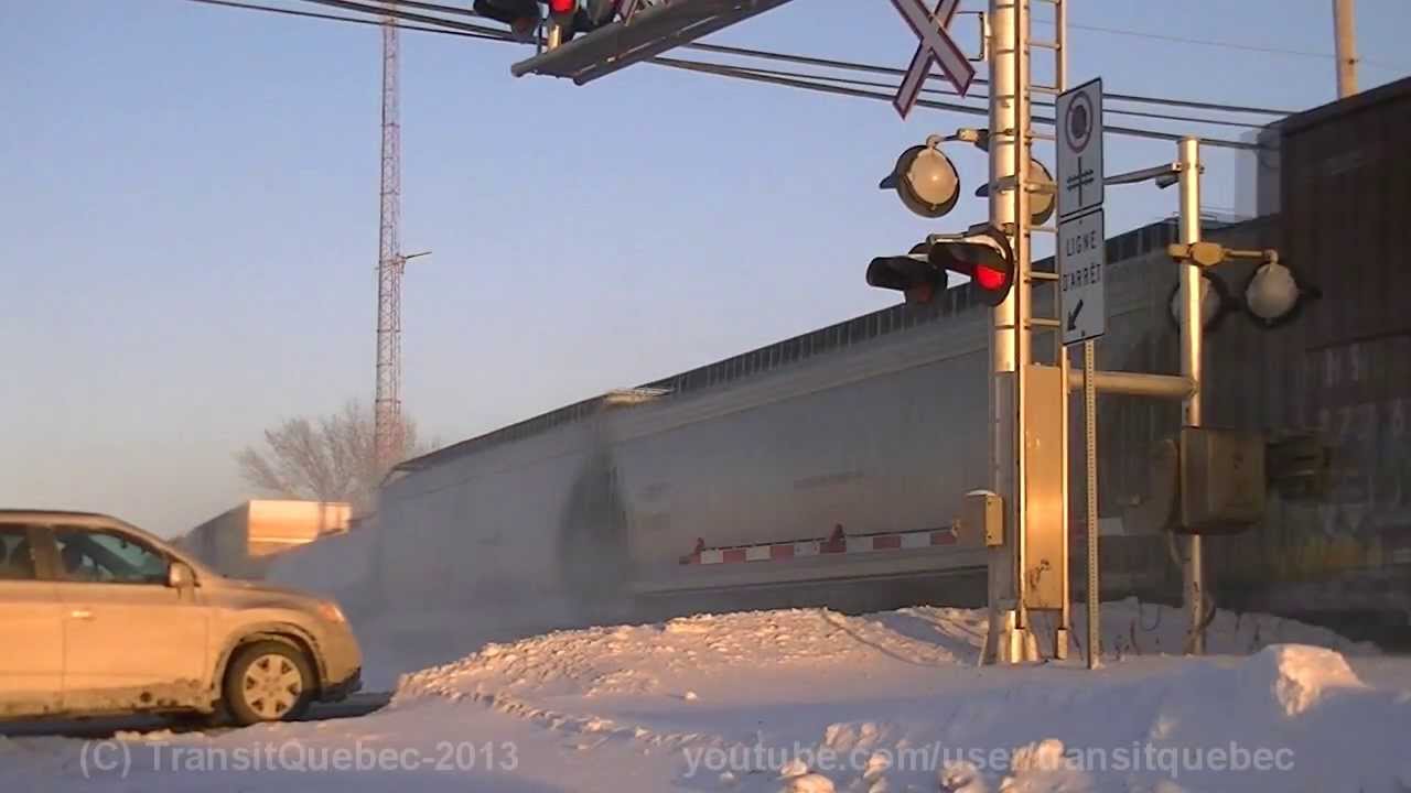 HD Train #85 - CN 309 at Laurier-Station,Quebec - YouTube