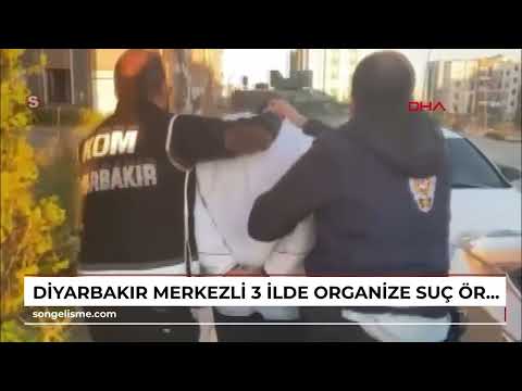 Diyarbakır merkezli 3 ilde organize suç örgütüne operasyon: 25 tutuklama