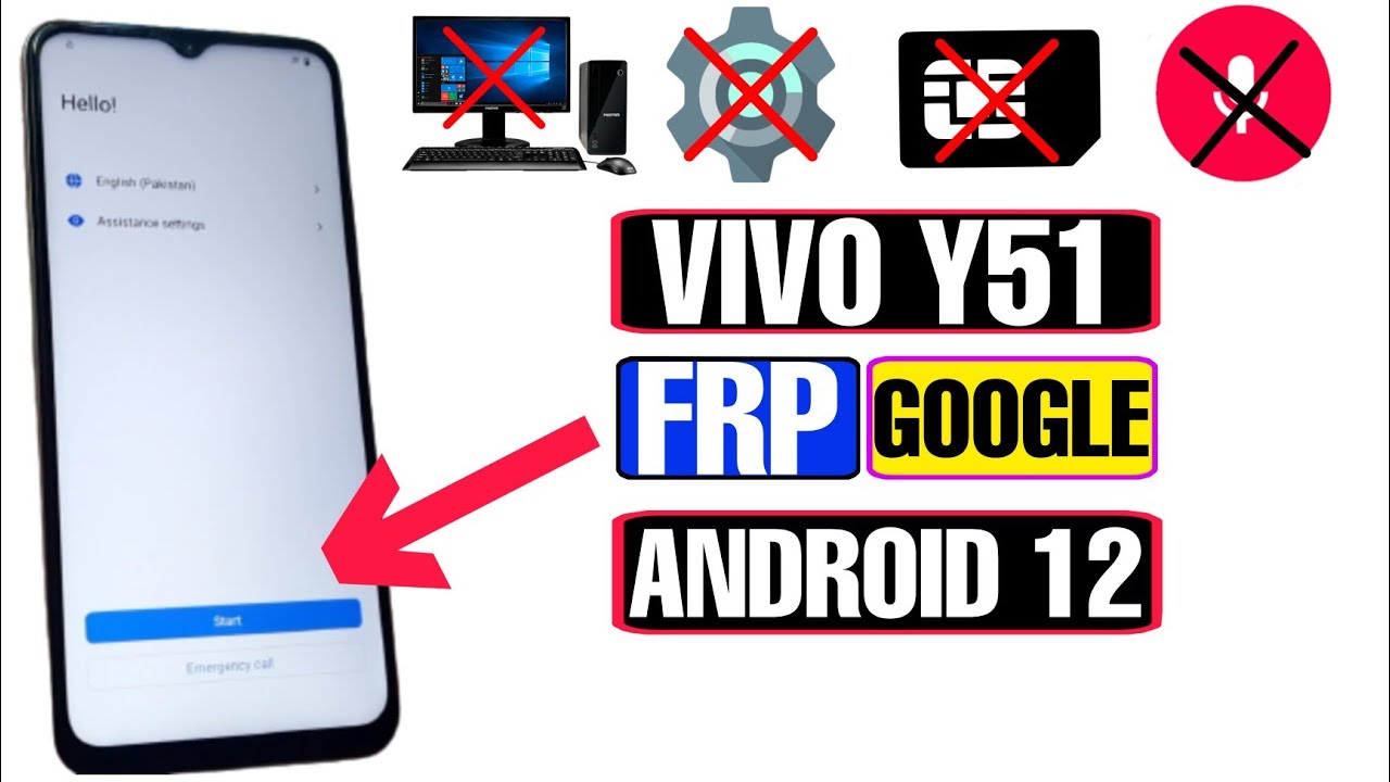VIVO Y51 FRP Bypass Android 12 | VIVO V2035 FRP Bypass Android 12 ...