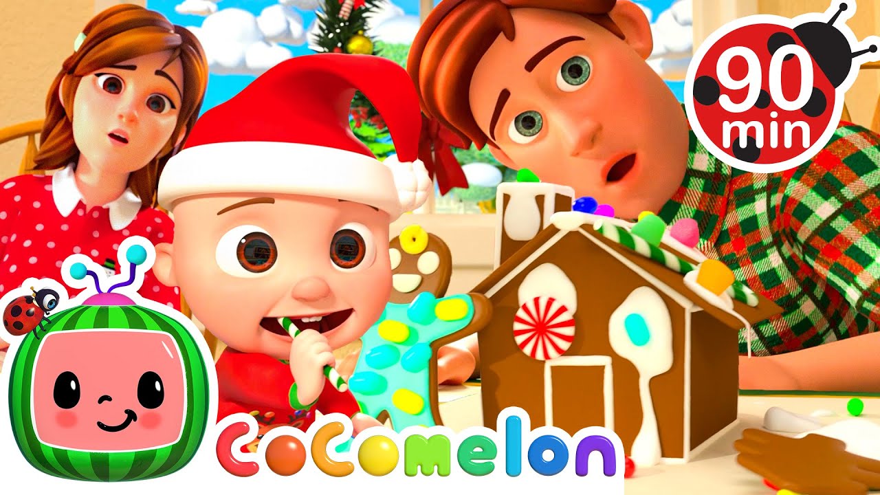 Deck the Halls with Boughs of Gingerbread | CoComelon | Nursery Rhymes ...