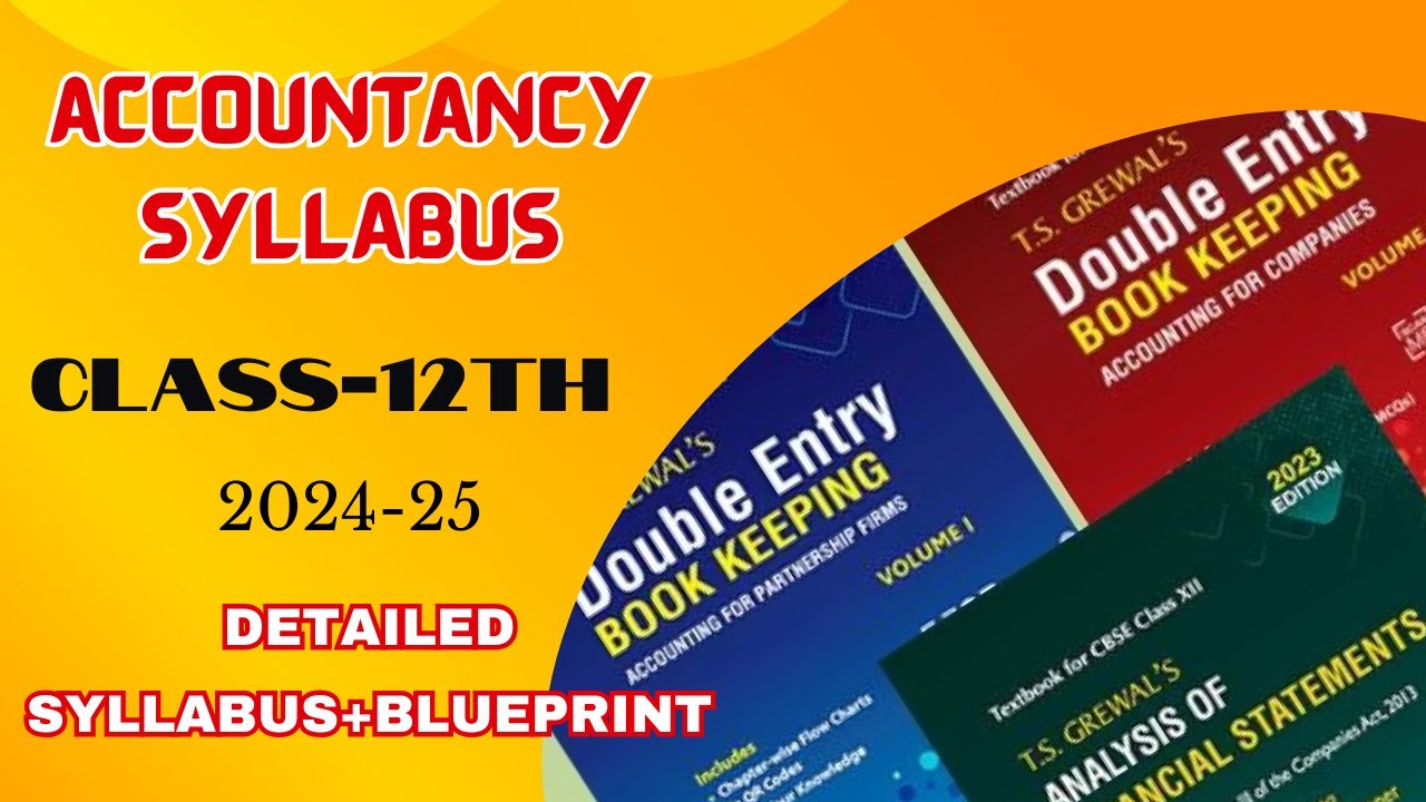 accountancy syllabus class 12 cbse 2024 #class12accountancysyllabus2024 ...