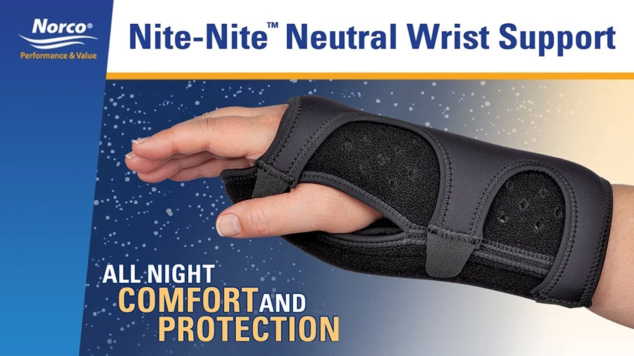 Nite-Nite™ Neutral Wrist Support - YouTube