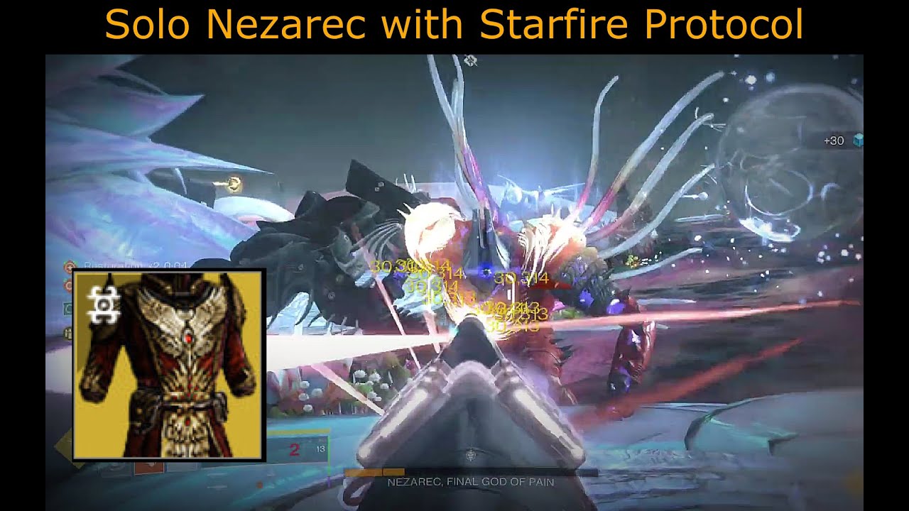 Solo Nezarec on Solar Warlock (Starfire Protocol) in Season of the ...