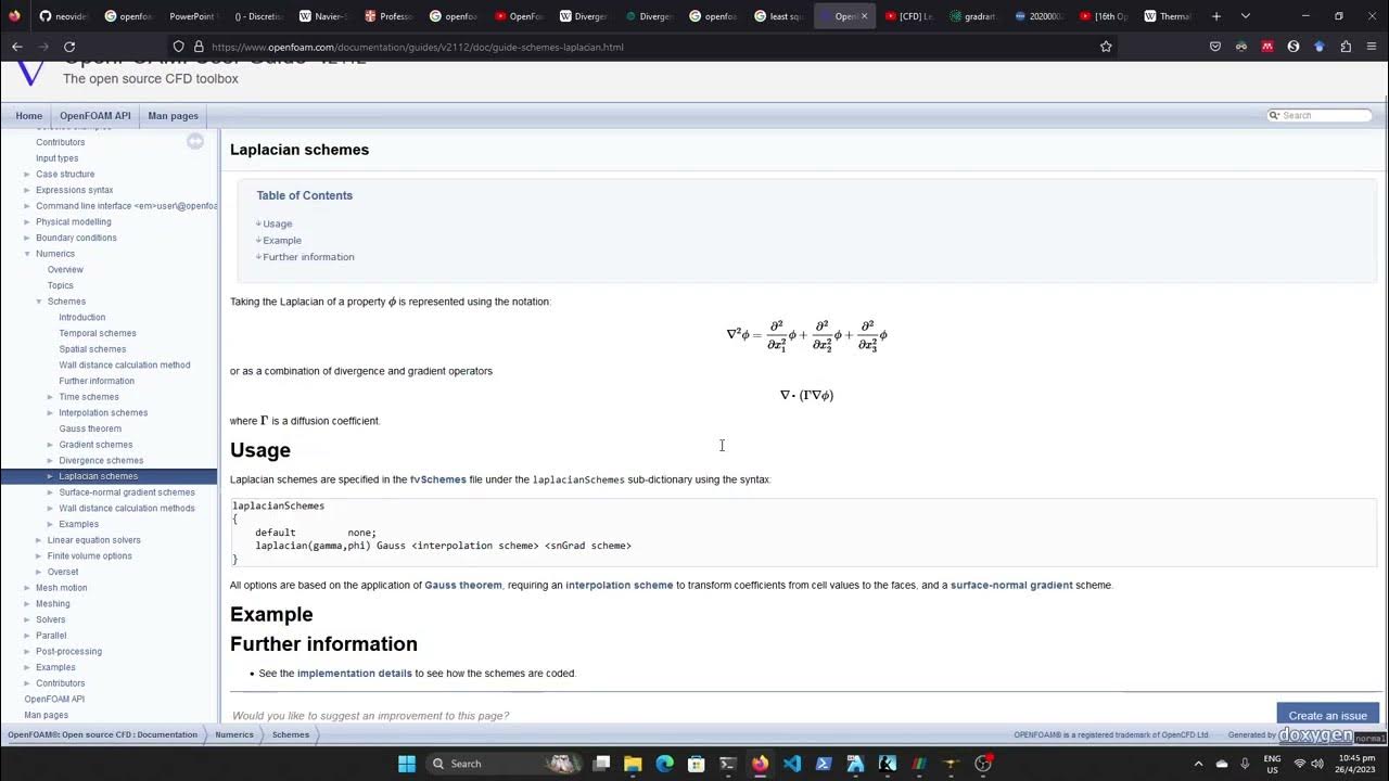 Some useful resources for understanding fvSchemes within OpenFOAM for tetrahedral meshes from ...