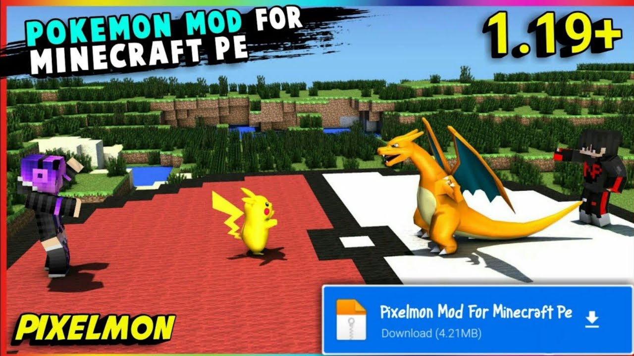 POKEMON MOD FOR MINECRAFT PE 1.19+ | POKEMON MOD | POKEMON GO MOD FOR ...