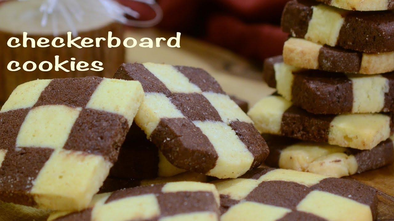 Checkerboard cookies/ Christmas fun cookies - YouTube