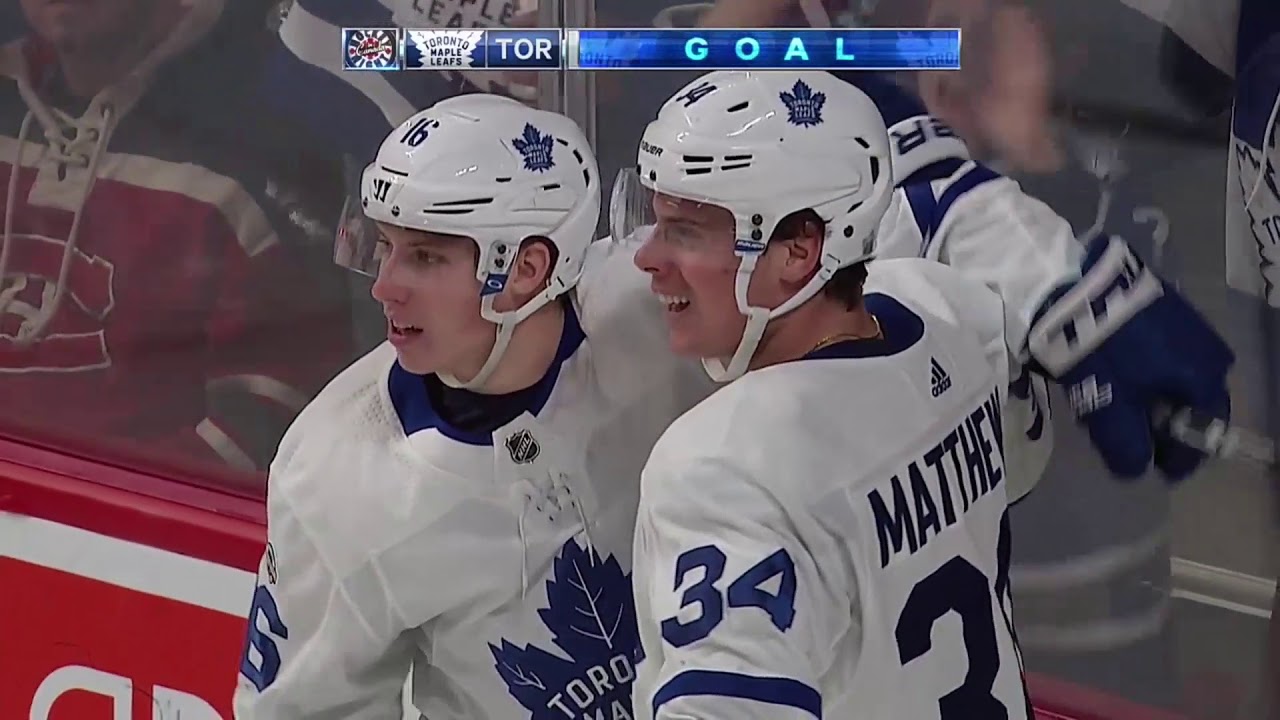 Auston Matthews 11th Goal of the Season! 11/18/17 (Toronto Maple Leafs ...