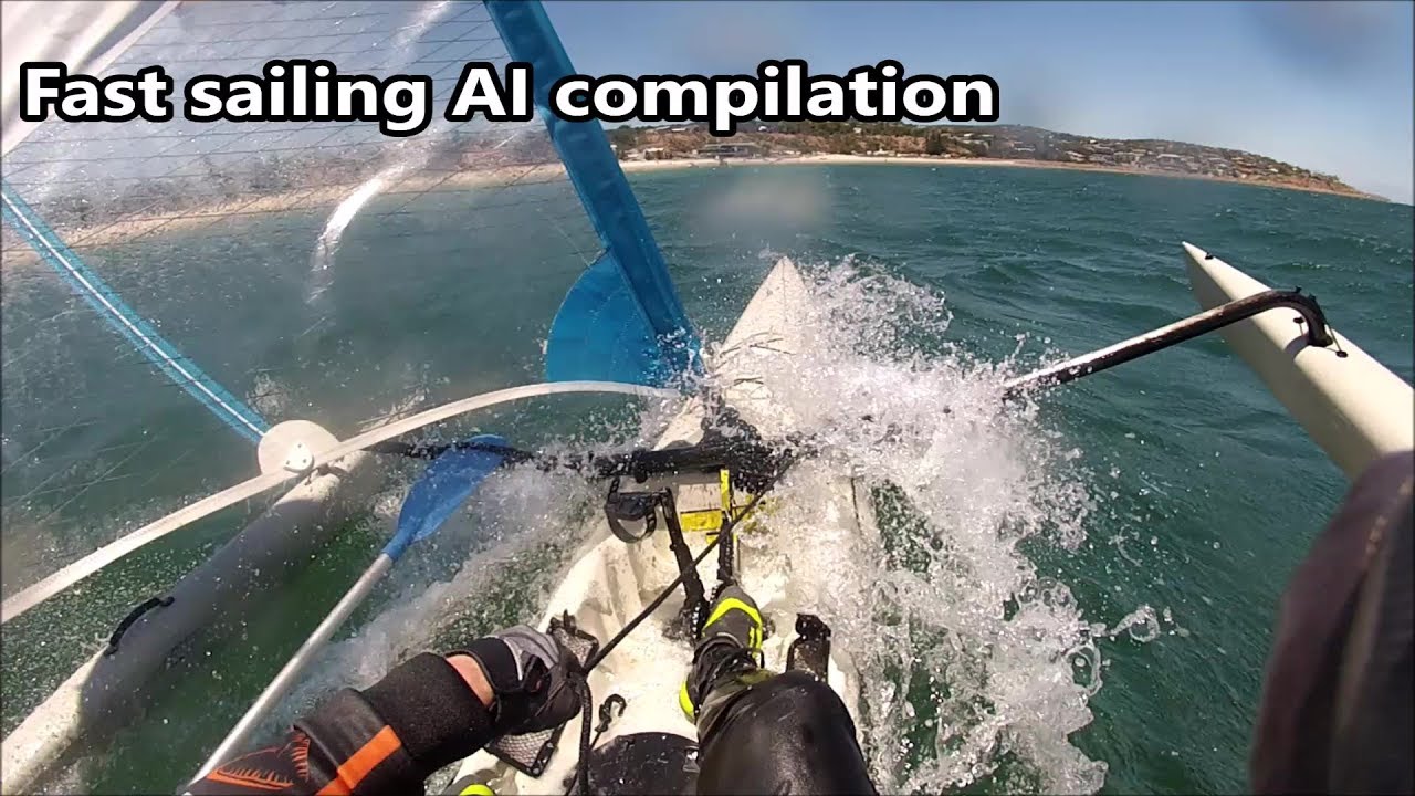 Fast sail compilation, Hobie Adventure Island - YouTube