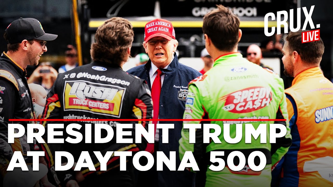 Trump LIVE | Watch President Trump's Motorcade Drives Lap Of Daytona ...