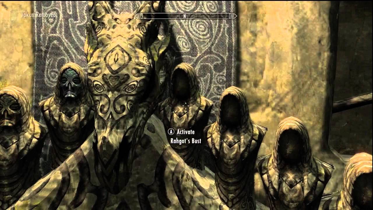 Skyrim - Secret Dragon Mask (Konahrik) - YouTube