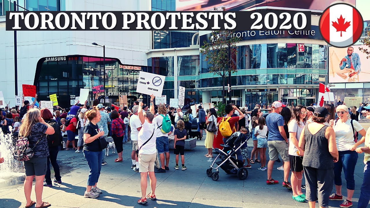 Peaceful Protests Downtown Toronto, Canada in 2020 🇨🇦 - YouTube