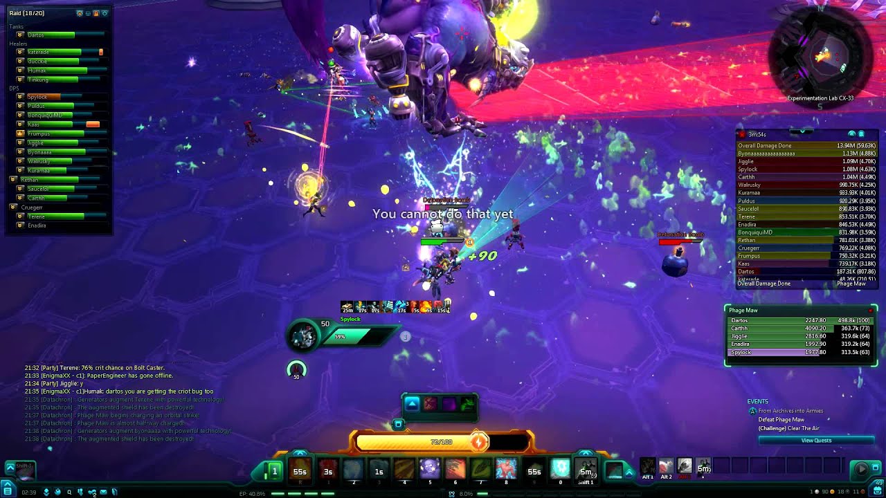 Wildstar - Phagemaw - Genetic Achieves - DPS Engineer BC Spec - YouTube
