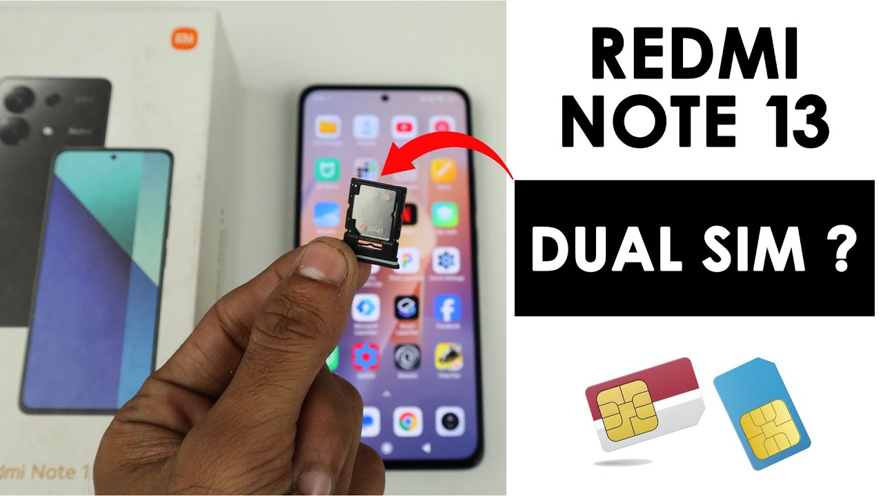 Does Redmi Note 13 have Dual SIM Slot? Can We Insert Two SIMs - YouTube