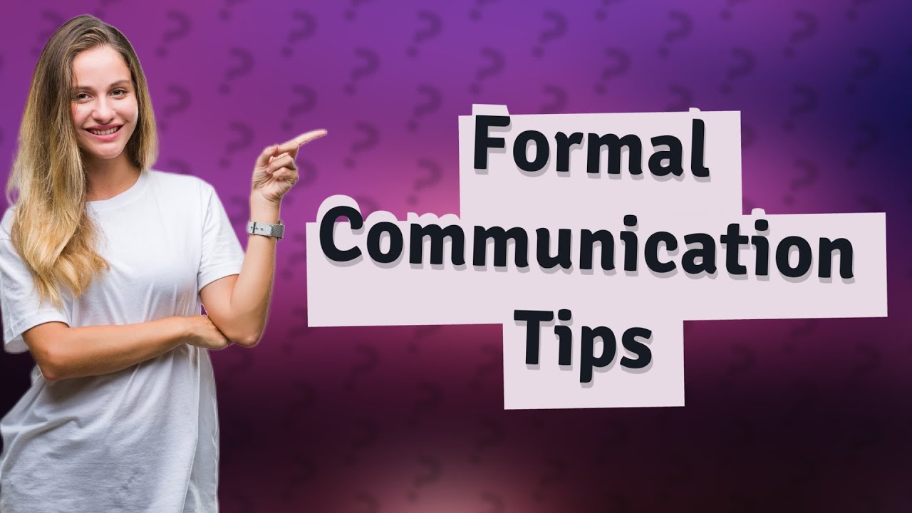 What is formal communication in Germany? - YouTube