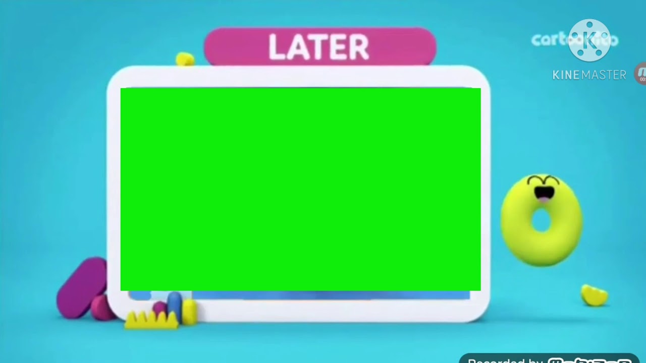 cartoonito later template (with green screen) - YouTube