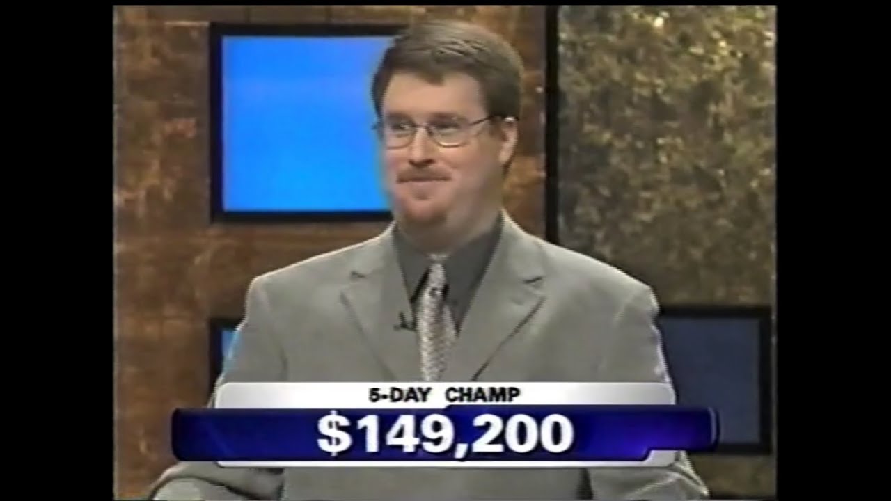 Final Jeopardy (4/16/2003): New Total Winnings Record of $149,200 - YouTube